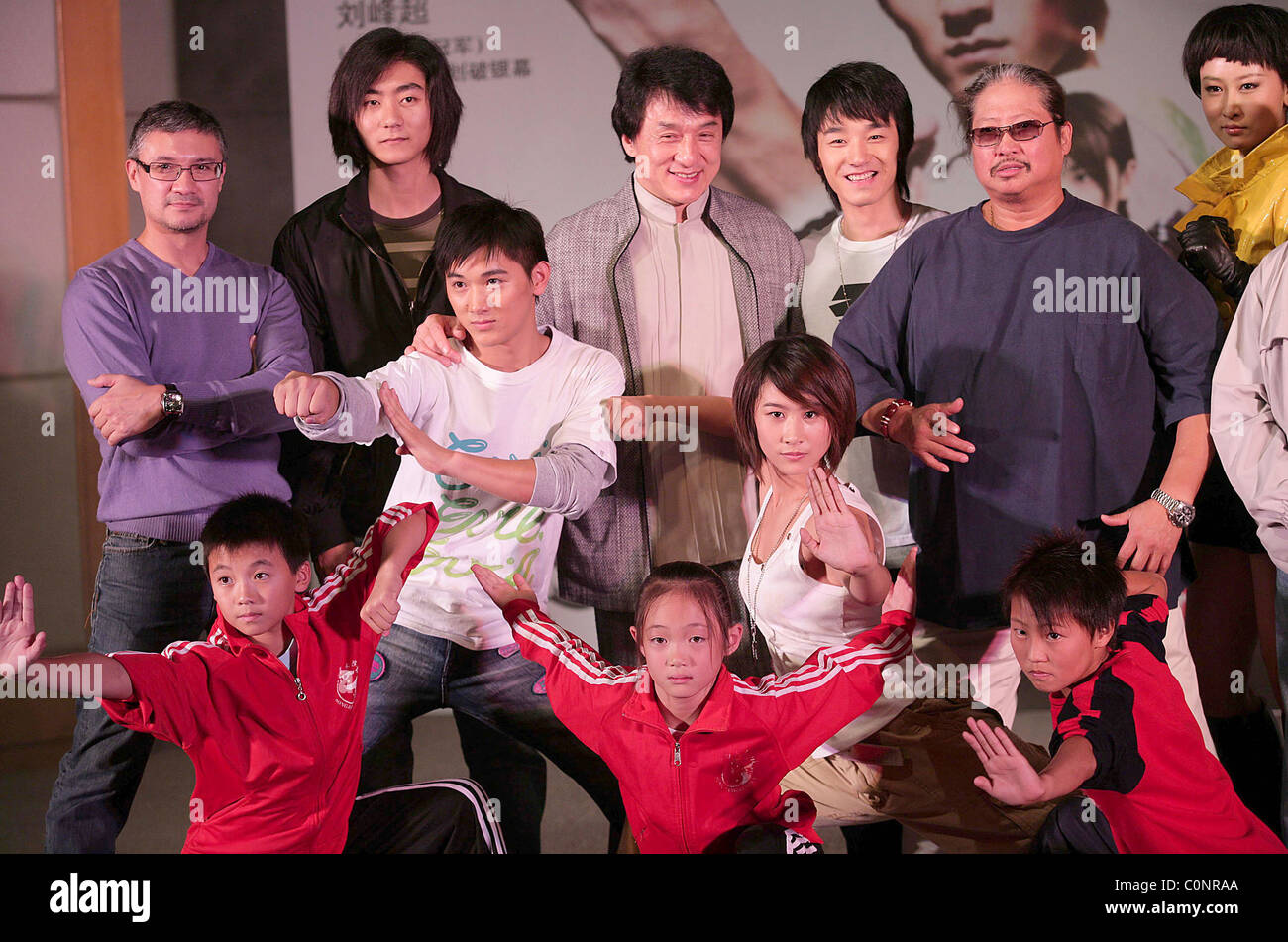 Sammo Hung and Jackie Chan attend the press conference for the movie ...