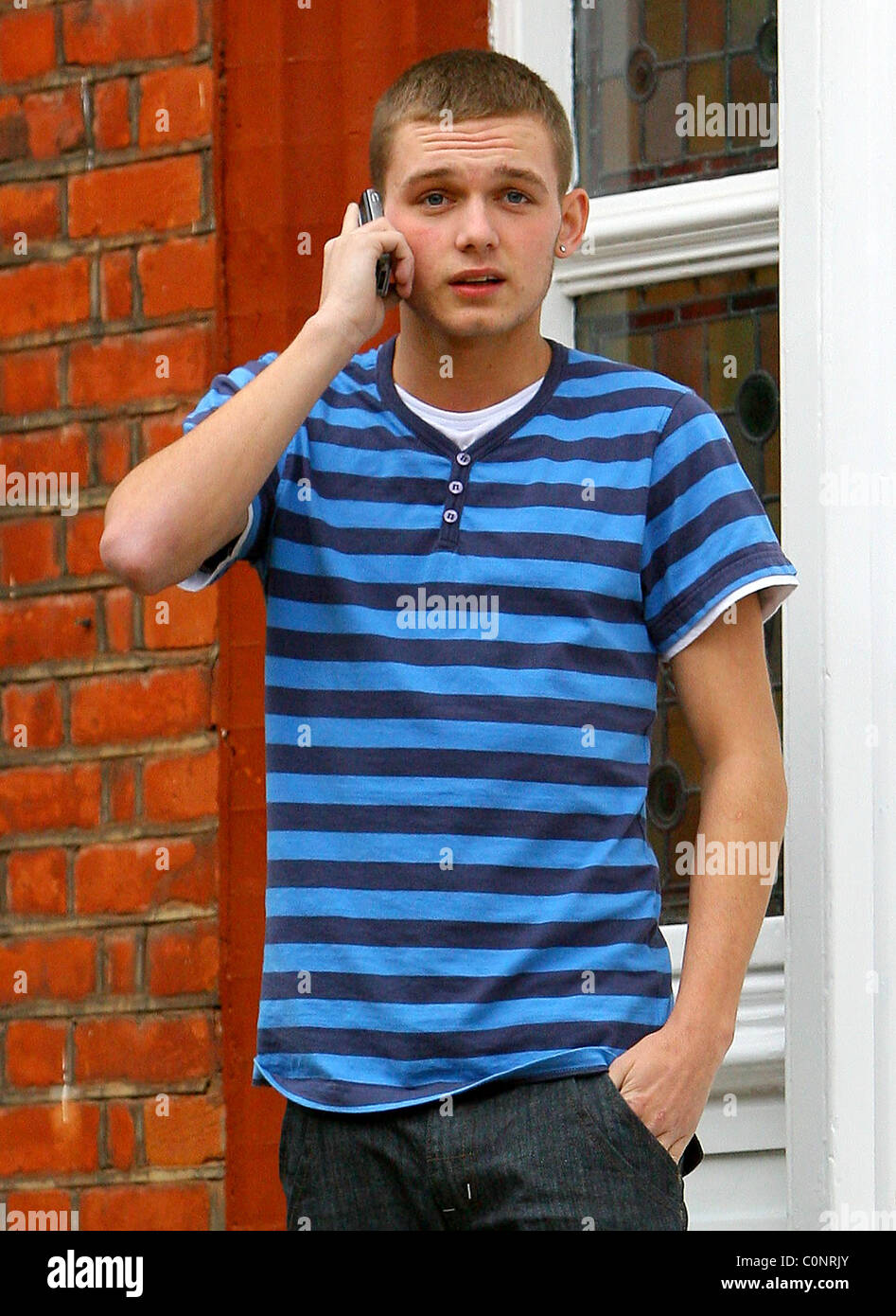 Scott Bruton arrives back at the X factor house London, England - 20.10 ...