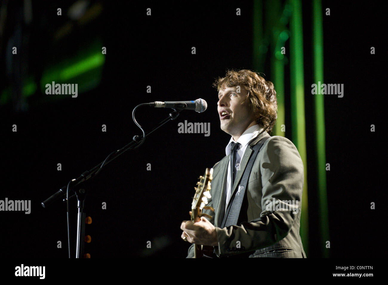 James Blunt performing in concert at the O2 Arena London, England - 14. ...