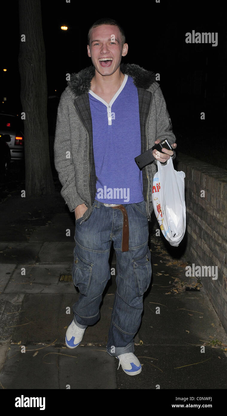 Scott Bruton arrives back at The X Factor secret hideaway, having been ...