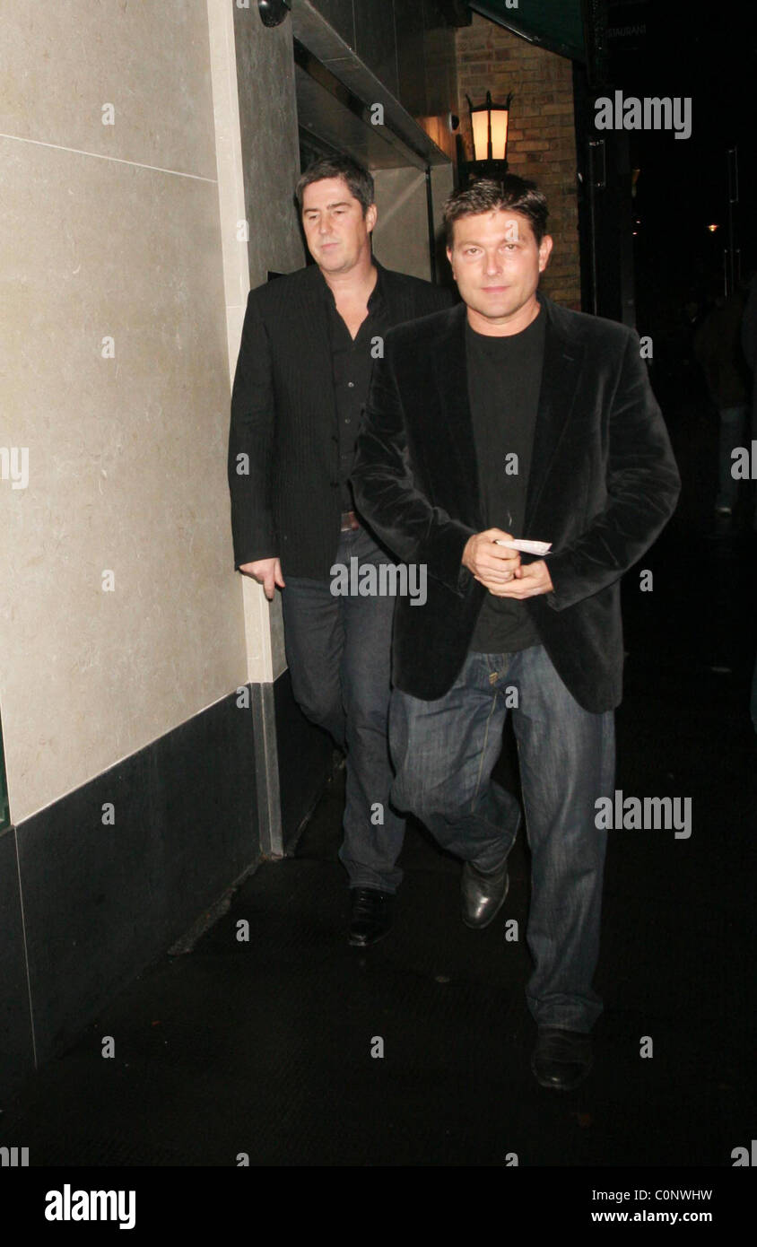 Kenny Goss leaves the afterparty for "Fat Pig" at the Kingly club ...
