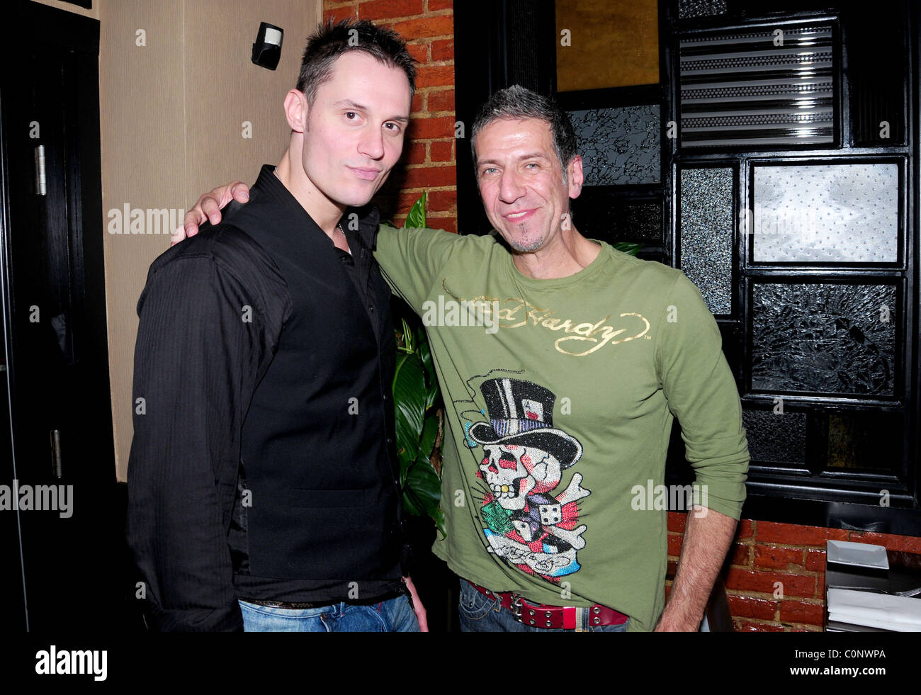 Actor Keith Collins and talk show host Butch Cordova outside Valanni's ...