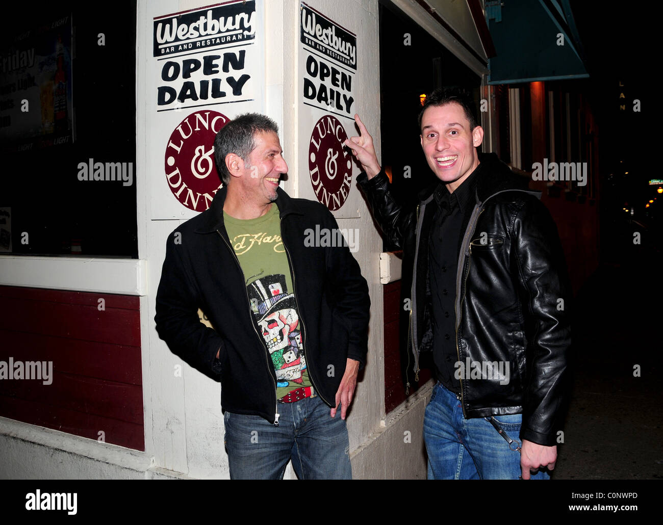 Actor Keith Collins and talk show host Butch Cordova outside Valanni's ...
