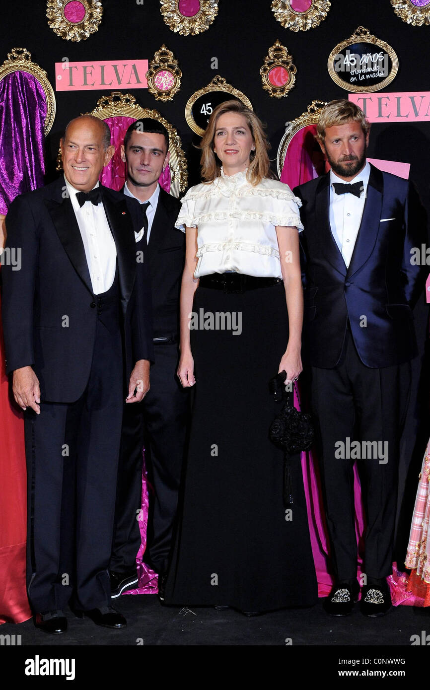 Oscar De La Renta, David Delfin, Princess Cristina and Stefano Pilat ...