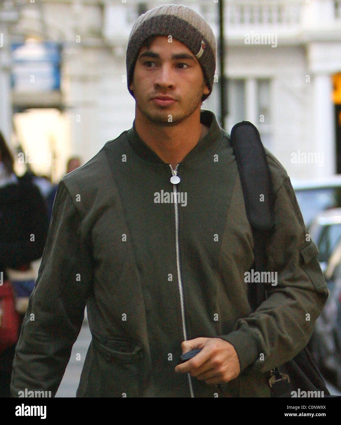 Danny Cipriani leaves Kelly Brook's London home London, England - 21.10 ...