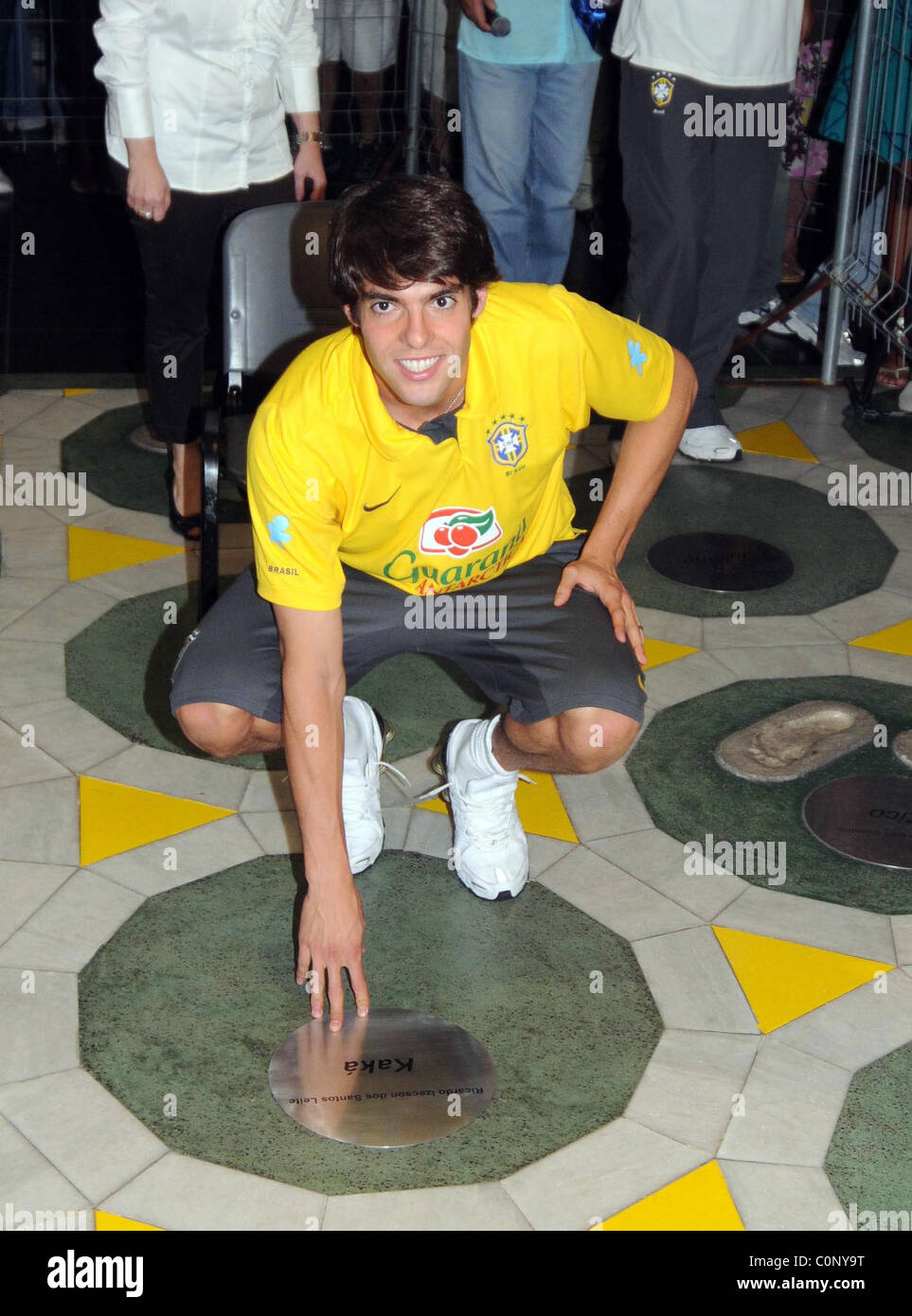 Kaka A.C. Milan and Brasilian International Kaka, cast his foot prints ...