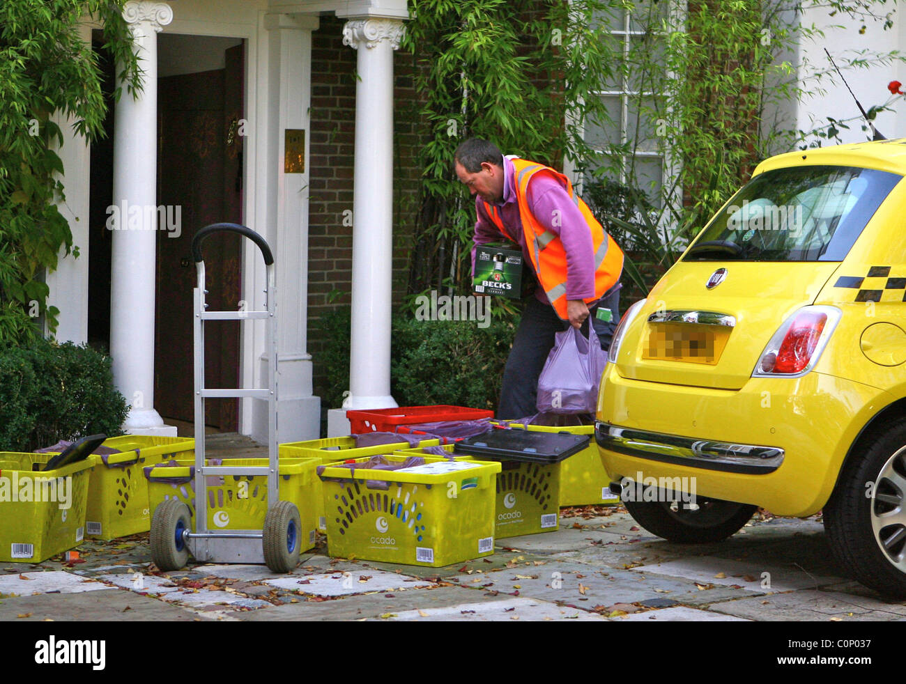 A large delivery of wine and spirits arrives at Jonathan Ross' house ...