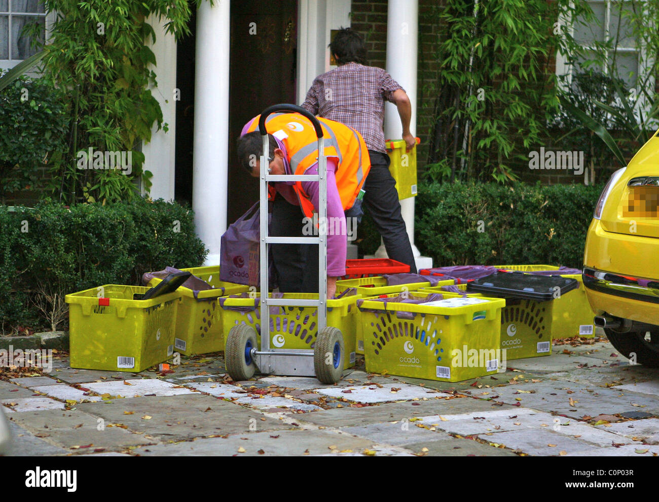 A large delivery of wine and spirits arrives at Jonathan Ross' house ...