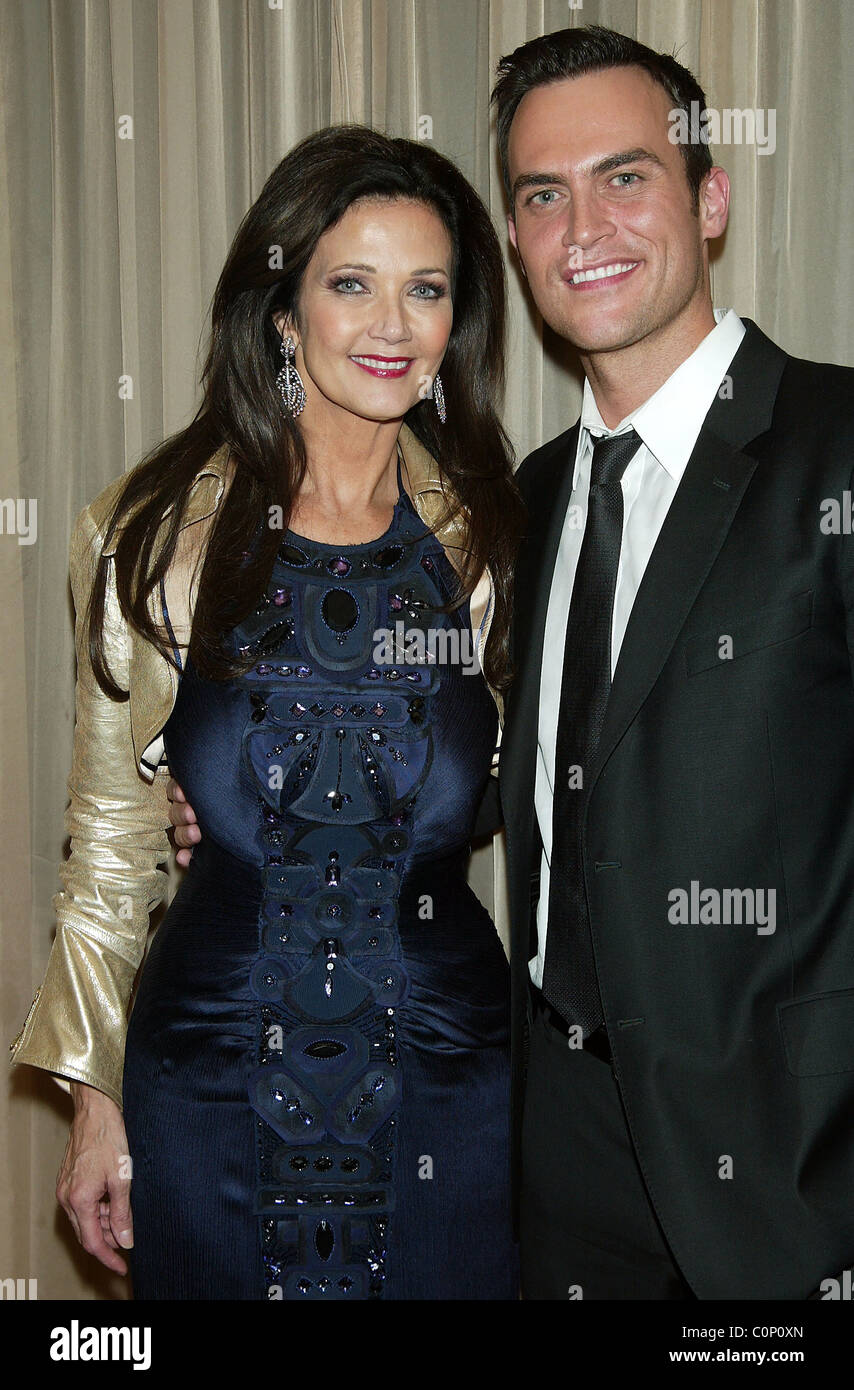 Lynda Carter and Cheyenne Jackson Post performance reception for Lynda ...