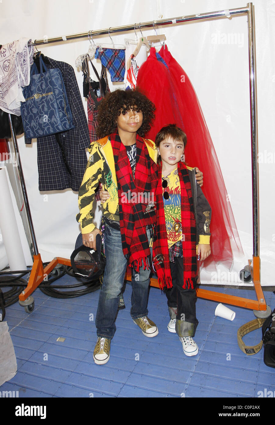 Dylan Audigier and Guest Mercedes-Benz LA Fashion Week Spring 2009 at ...