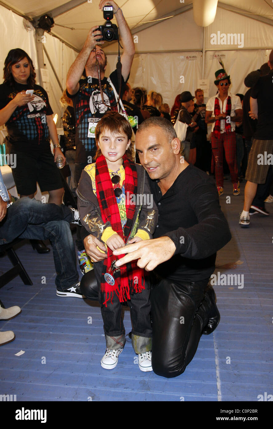 Christian Audigier and Dylan Audigier Mercedes-Benz LA Fashion Week ...