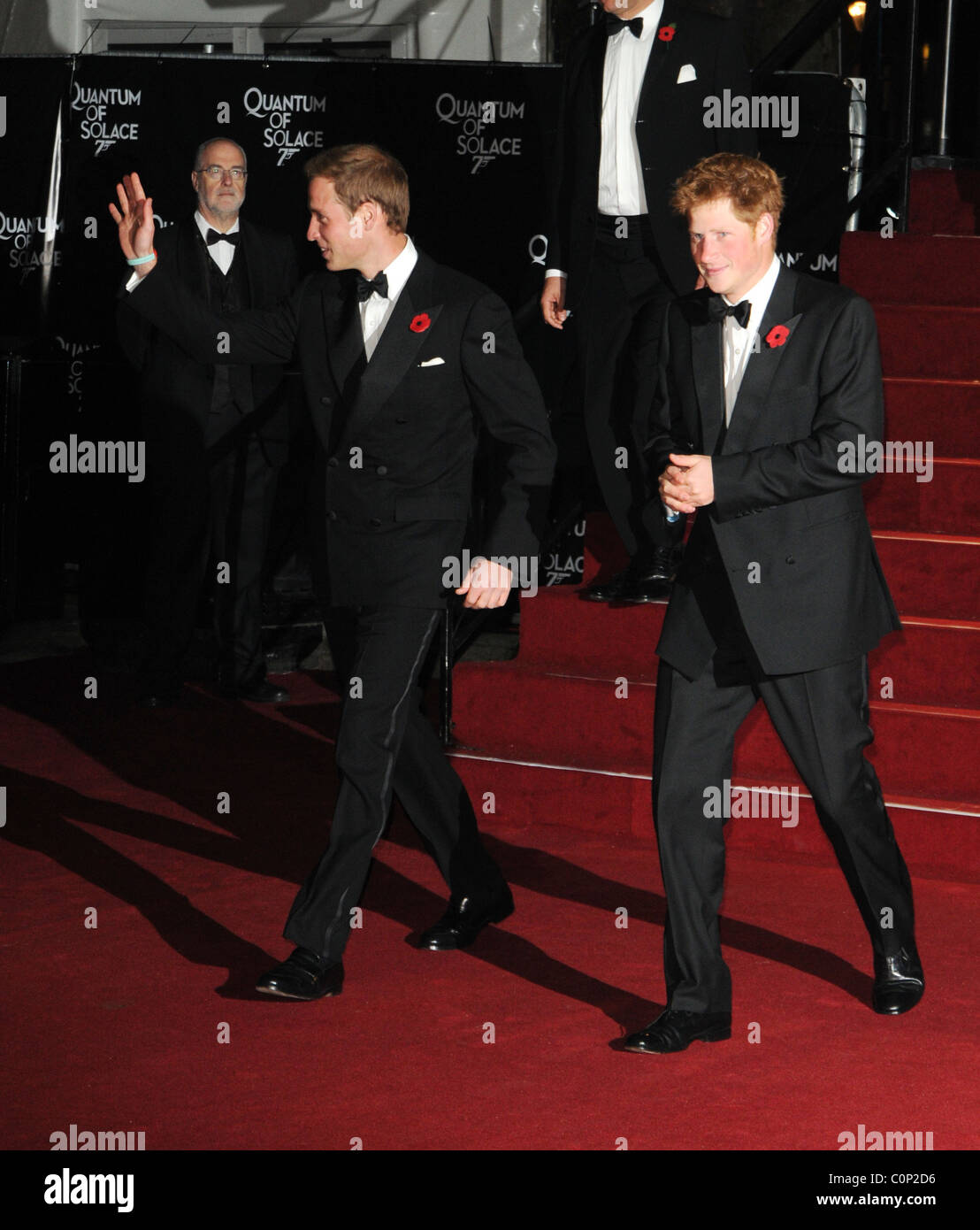 Prince William and Prince Harry The World premiere of the new James ...