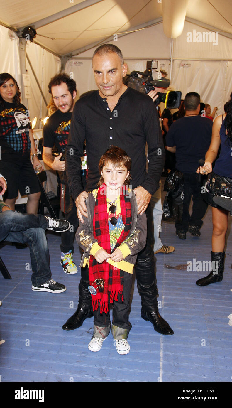 Christian Audigier and Dylan Audigier Mercedes-Benz LA Fashion Week ...