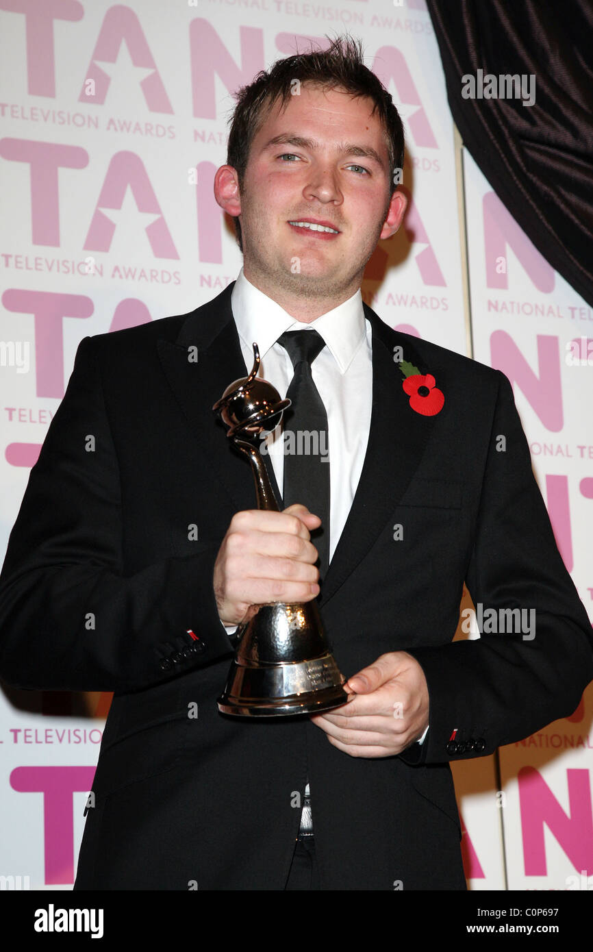 Matt littler with his award for outstanding serial drama performance hi ...