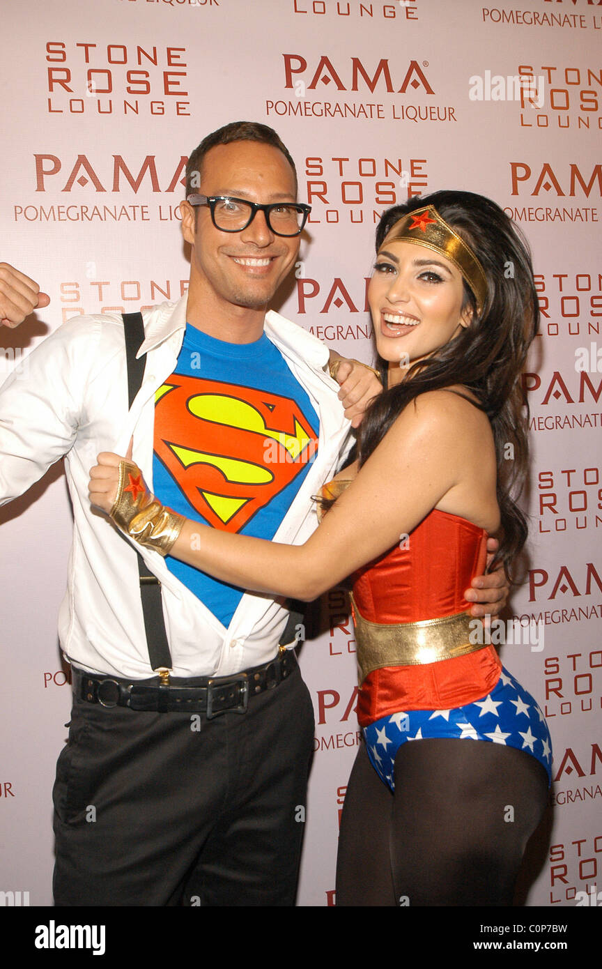 Troy Jensen and Kim Kardashian Kim Kardashian Hosts PAMA'S Halloween ...