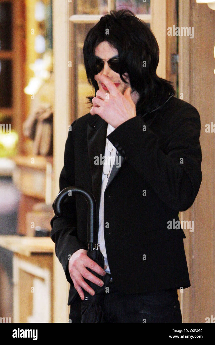 Michael Jackson seen out shopping at antique shops in West Hollywood ...