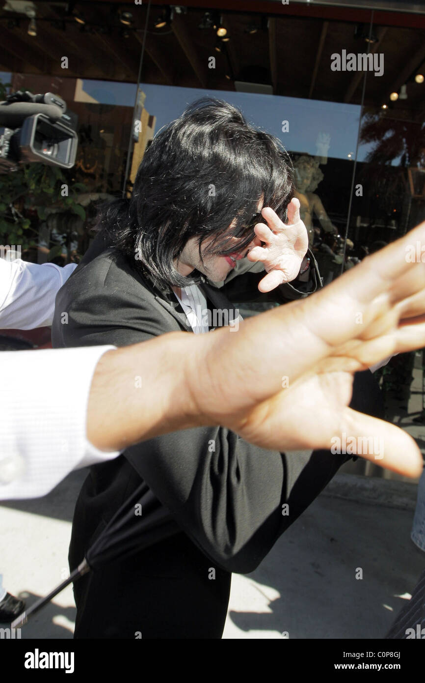 Michael Jackson seen out shopping at antique shops in West Hollywood ...