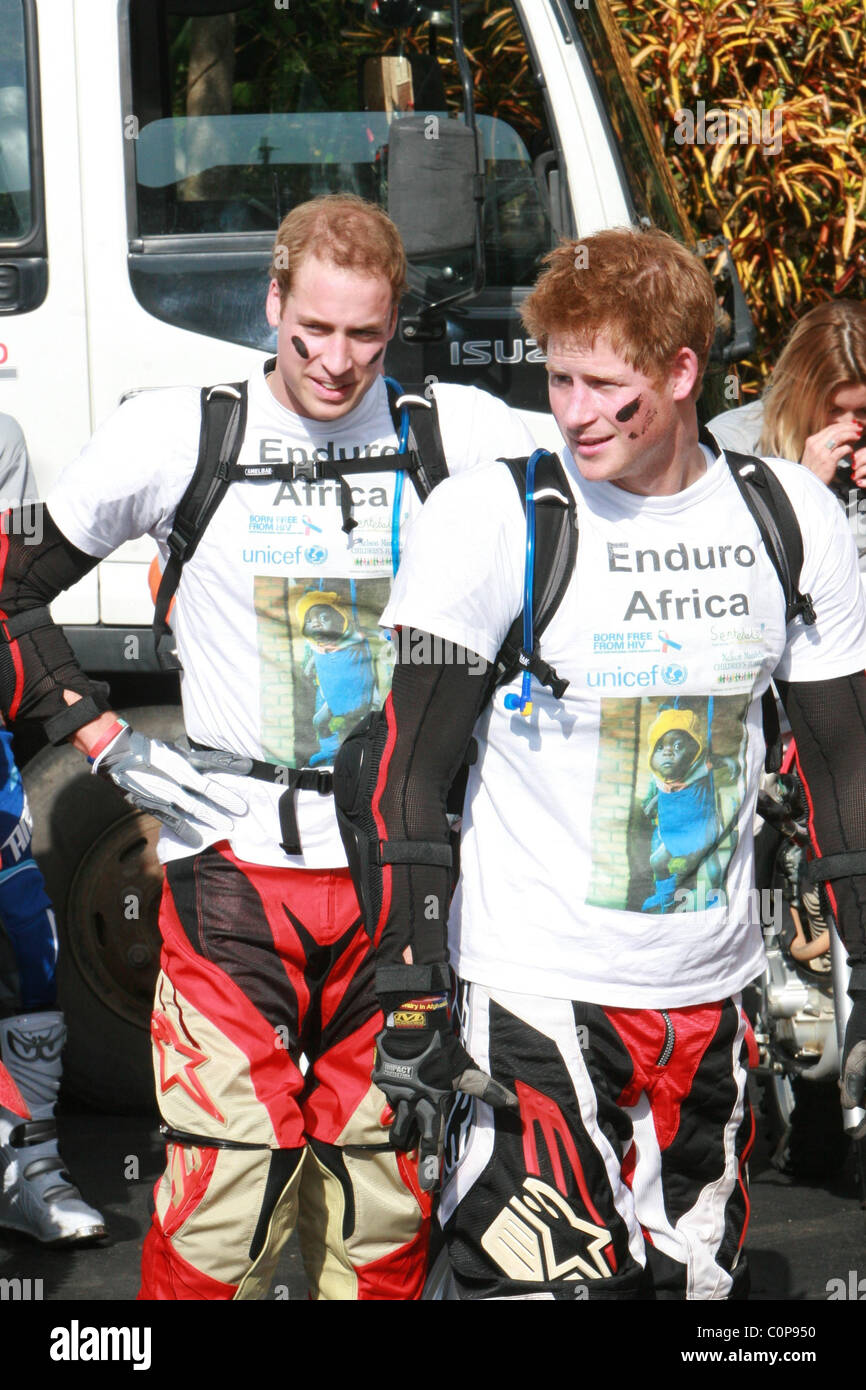 Prince William and Prince Harry Enduro Africa 2008 Motorcycle Rally to ...