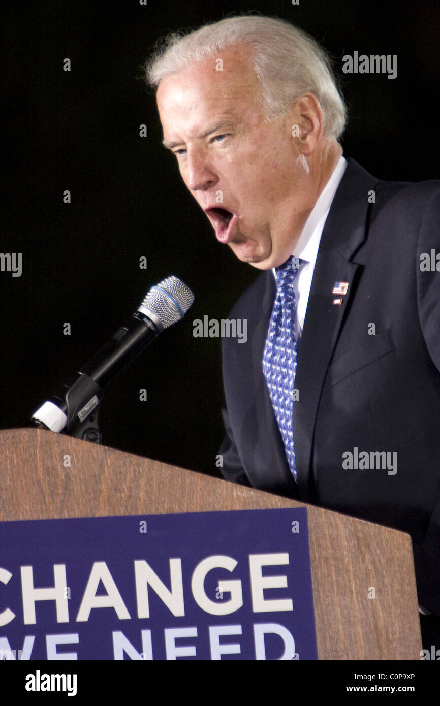Senator Joe Biden speaking at a political rally Henderson, Nevada - 17. ...