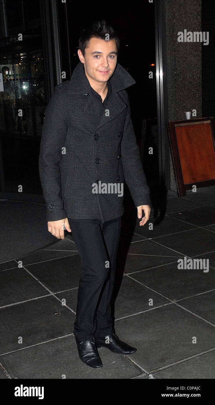 Leon Jackson at the RTE Studios Dublin, Ireland - 24.10.08 Stock Photo ...