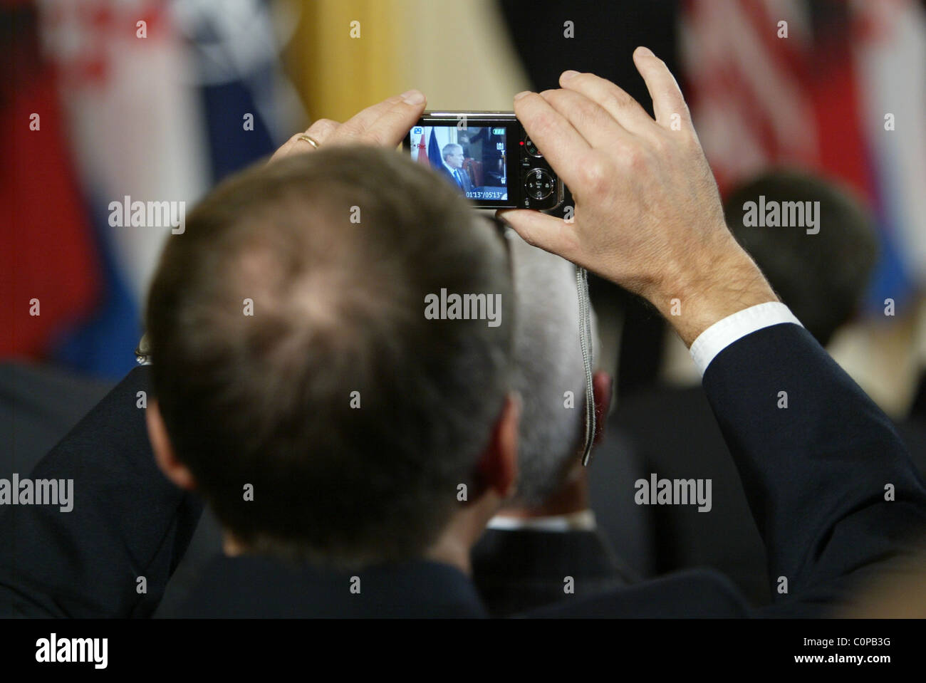 President George W Bush Signing ceremony for NATO Accession Protocols ...