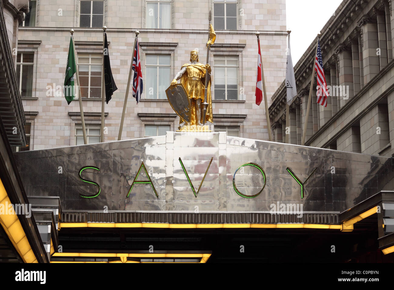 The Savoy Hotel, Strand, London Stock Photo - Alamy