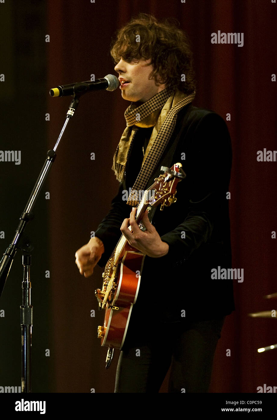 Johnny Borrell of Razorlight performing for the BBC Electric Proms at ...