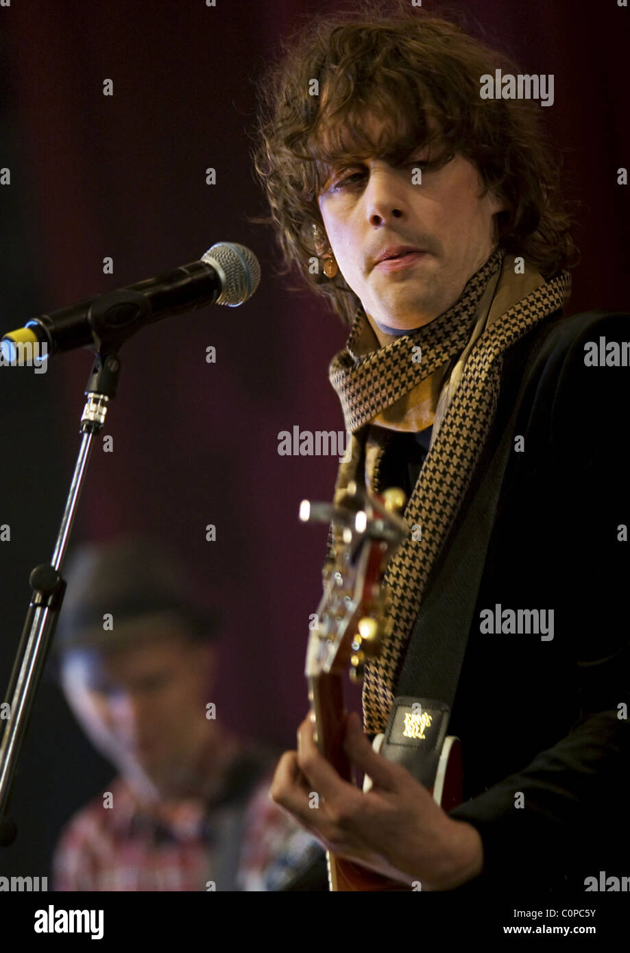 Johnny Borrell of Razorlight performing for the BBC Electric Proms at ...