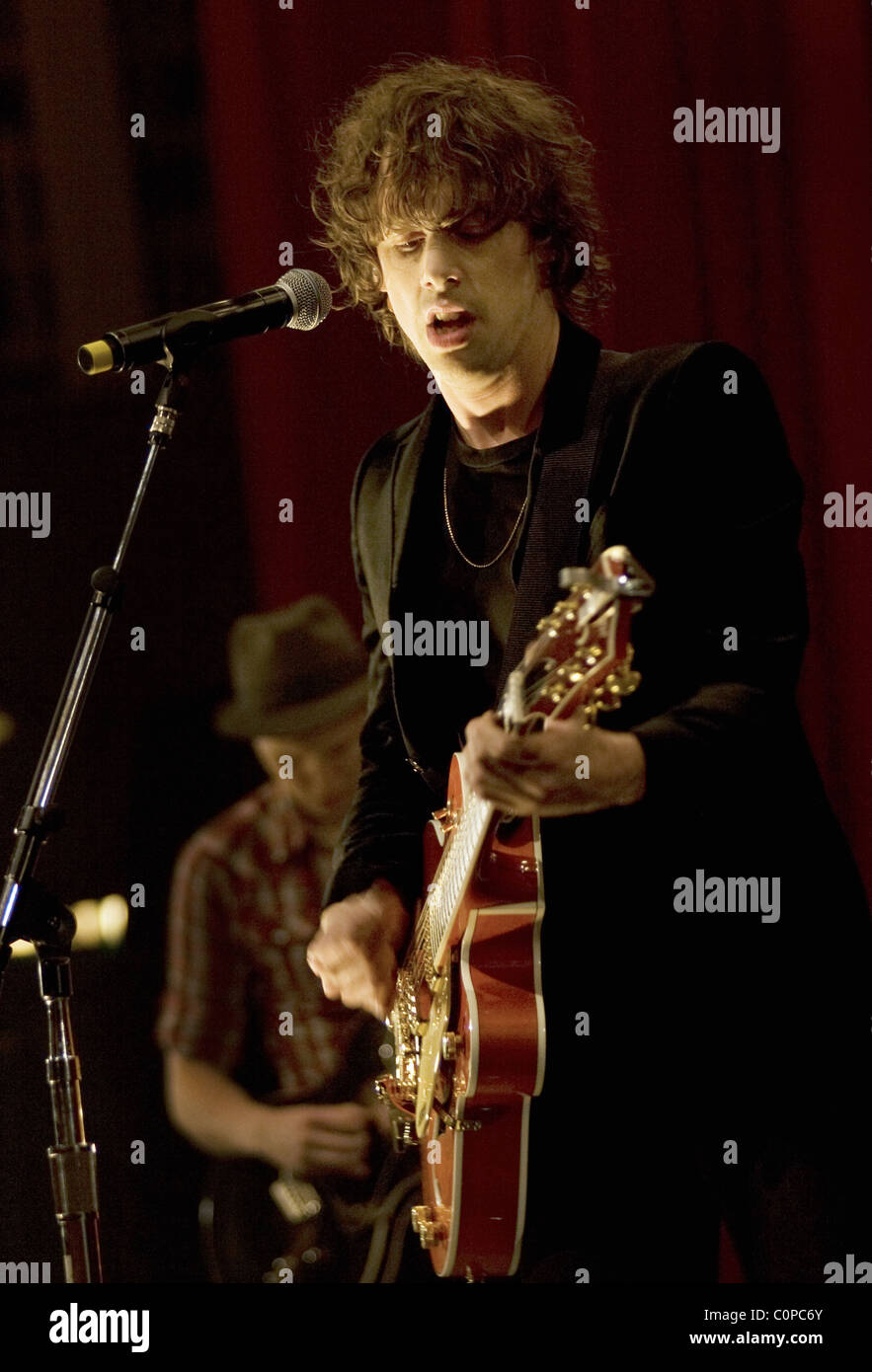 Johnny Borrell of Razorlight performing for the BBC Electric Proms at ...