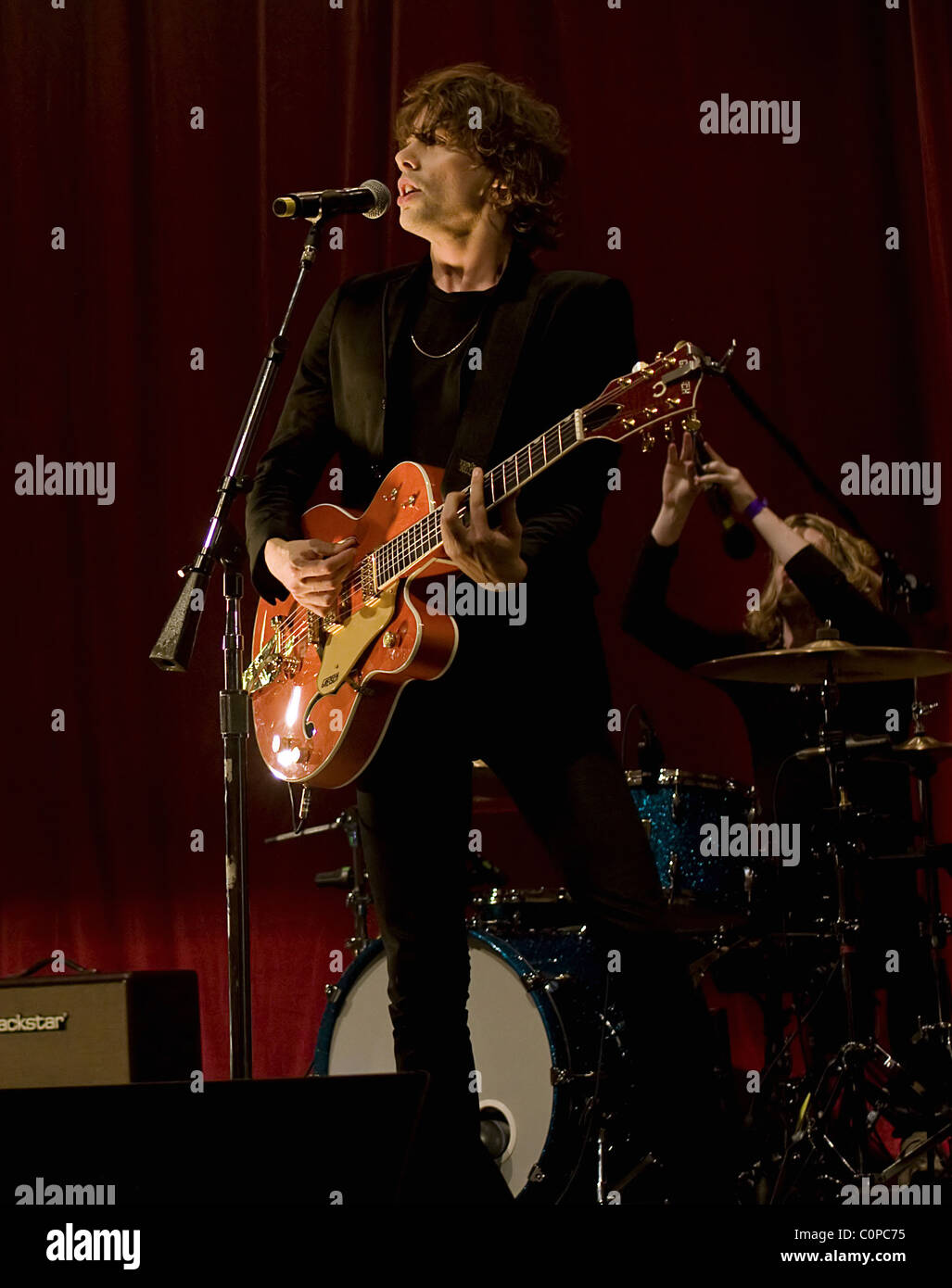 Johnny Borrell of Razorlight performing for the BBC Electric Proms at ...