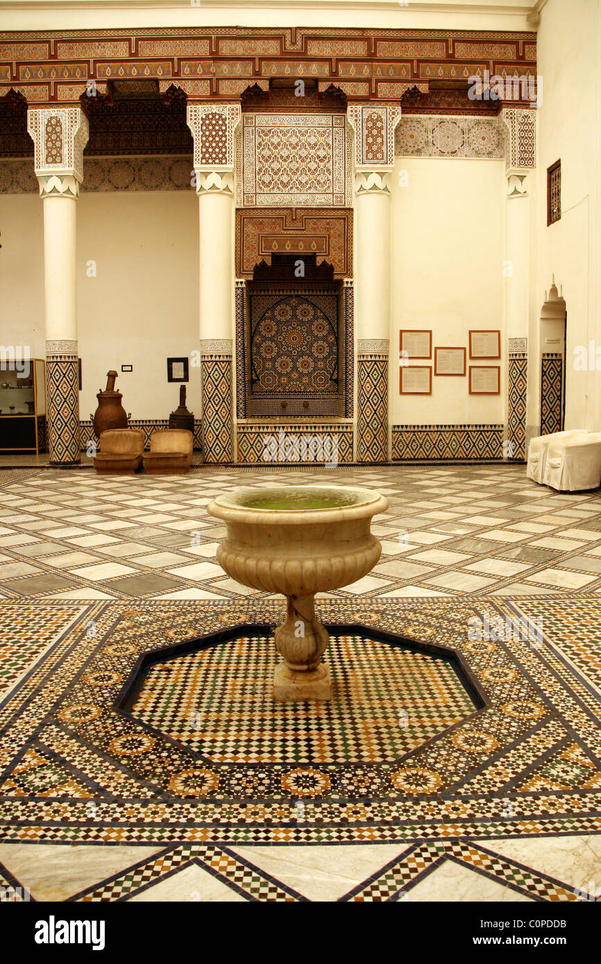 The Ben Youssef Medersa, an Islamic school attached to the Ben Youssef ...