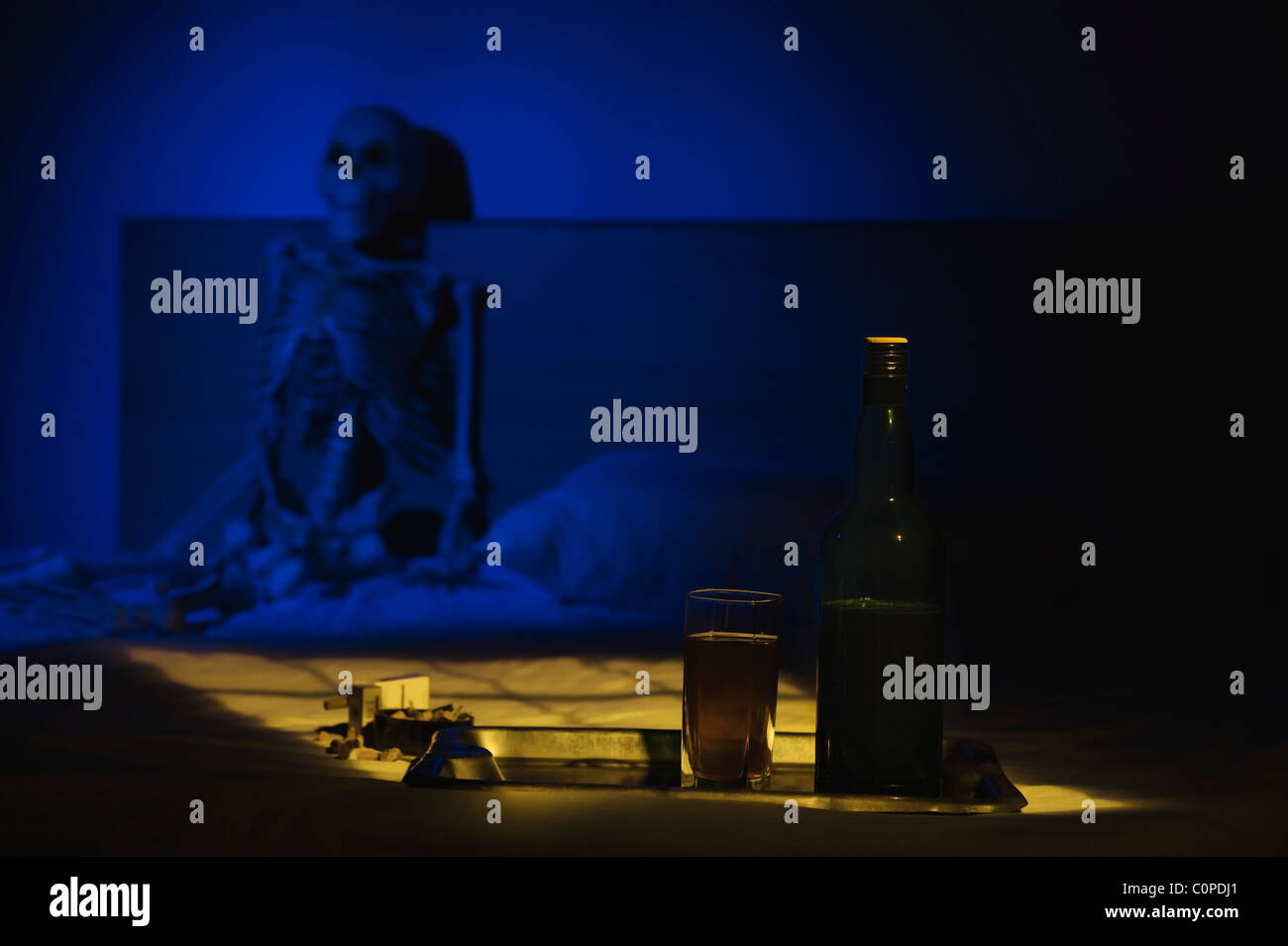 An alcoholic skeleton hi-res stock photography and images - Alamy