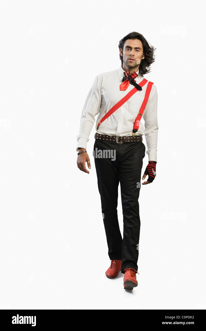 Male fashion model walking hi-res stock photography and images - Alamy