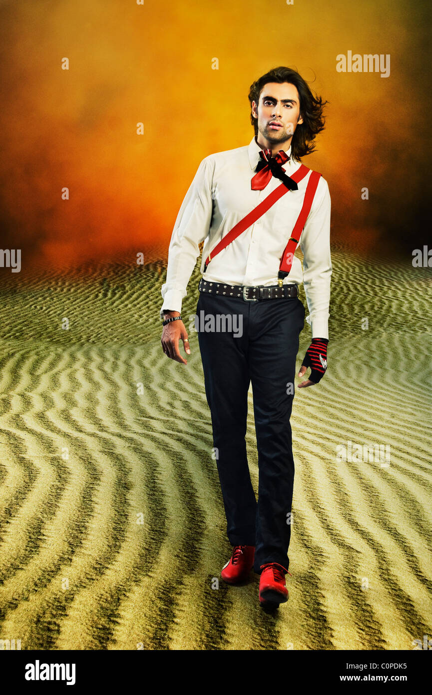 Desert male model hi-res stock photography and images - Alamy