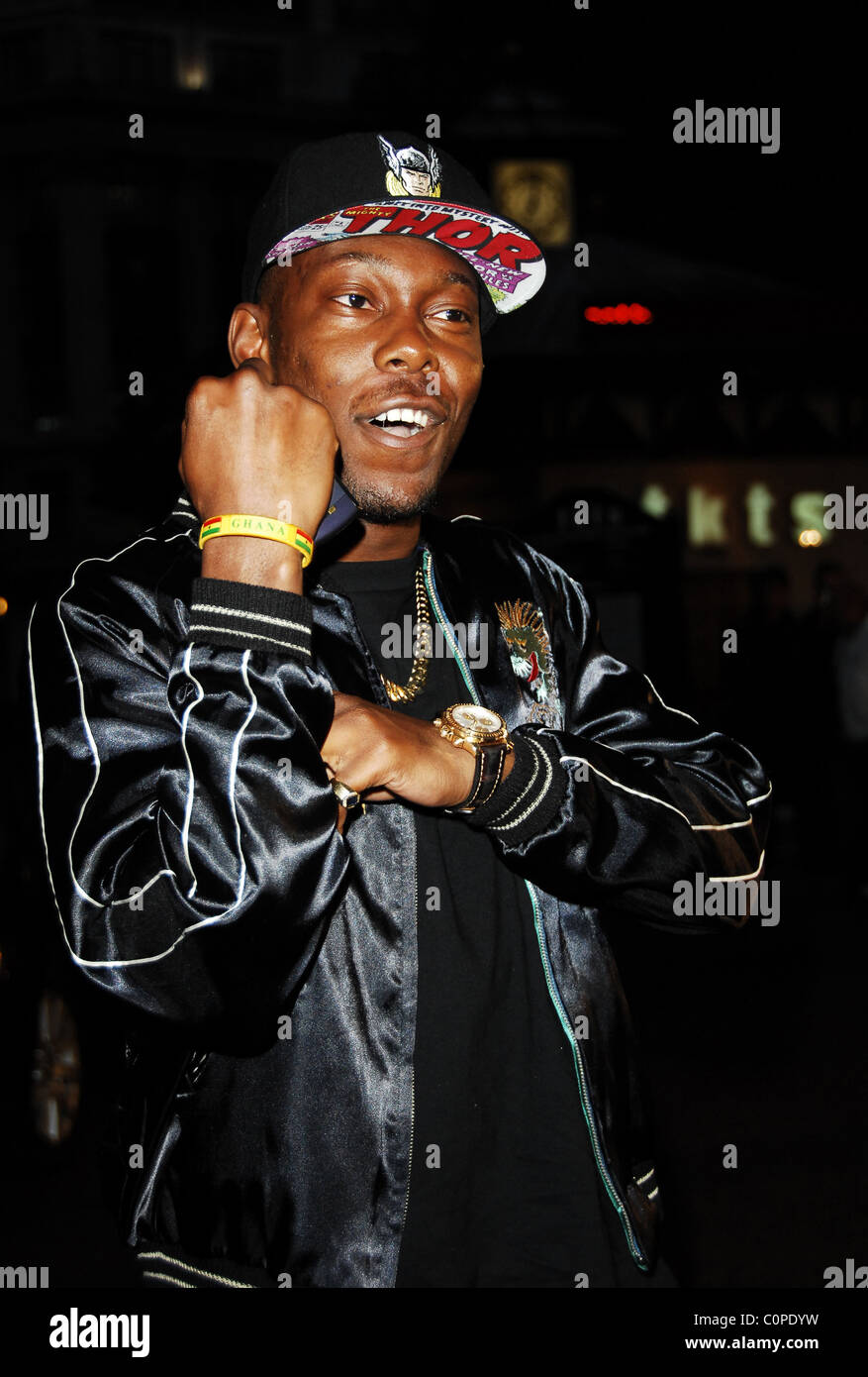 Dizzee Rascal, attends the UK Premiere of 'Tropic Thunder' held at the ...