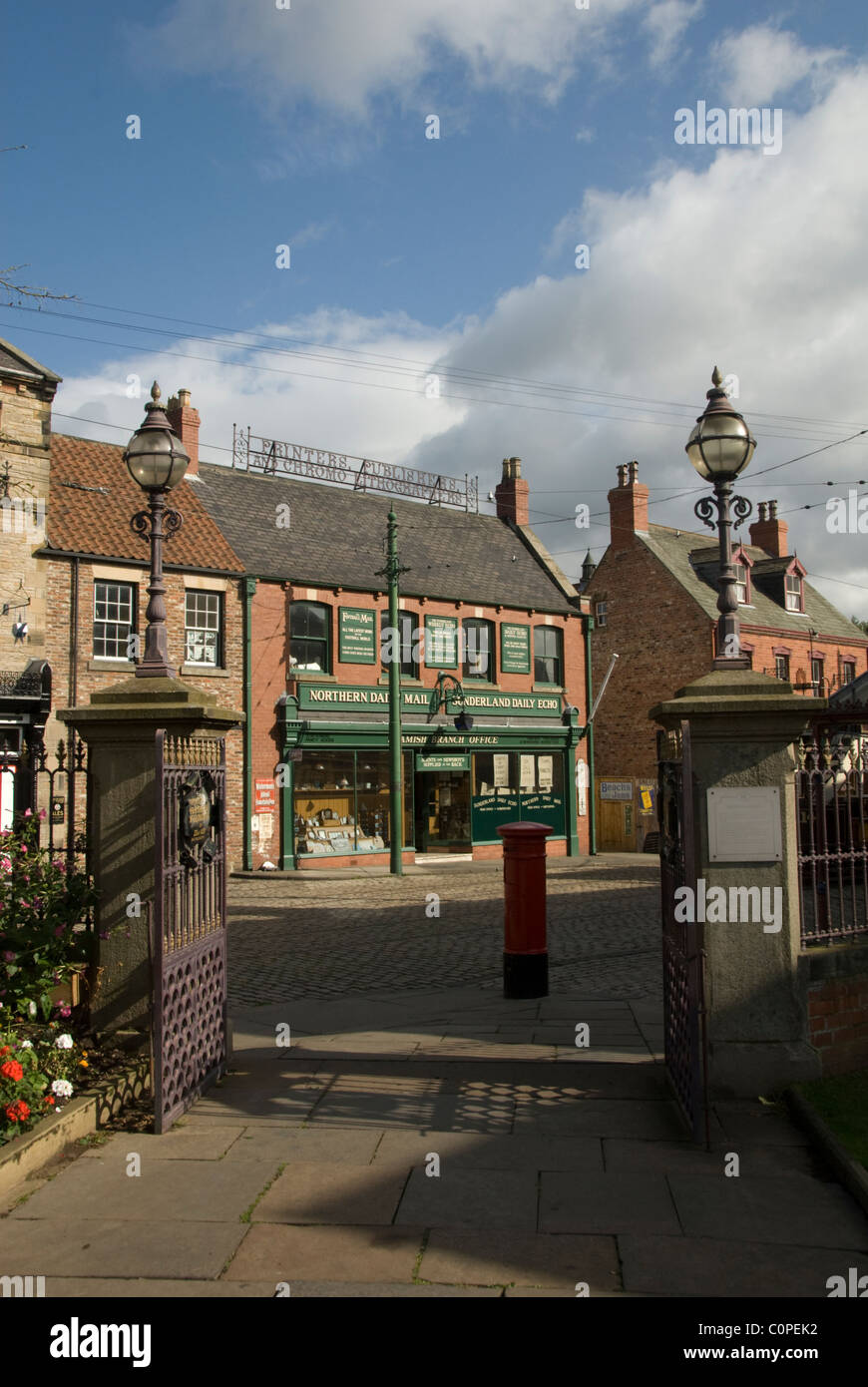 DURHAM; BEAMISH MUSEUM; SECTION 1913 TOWN Stock Photo - Alamy