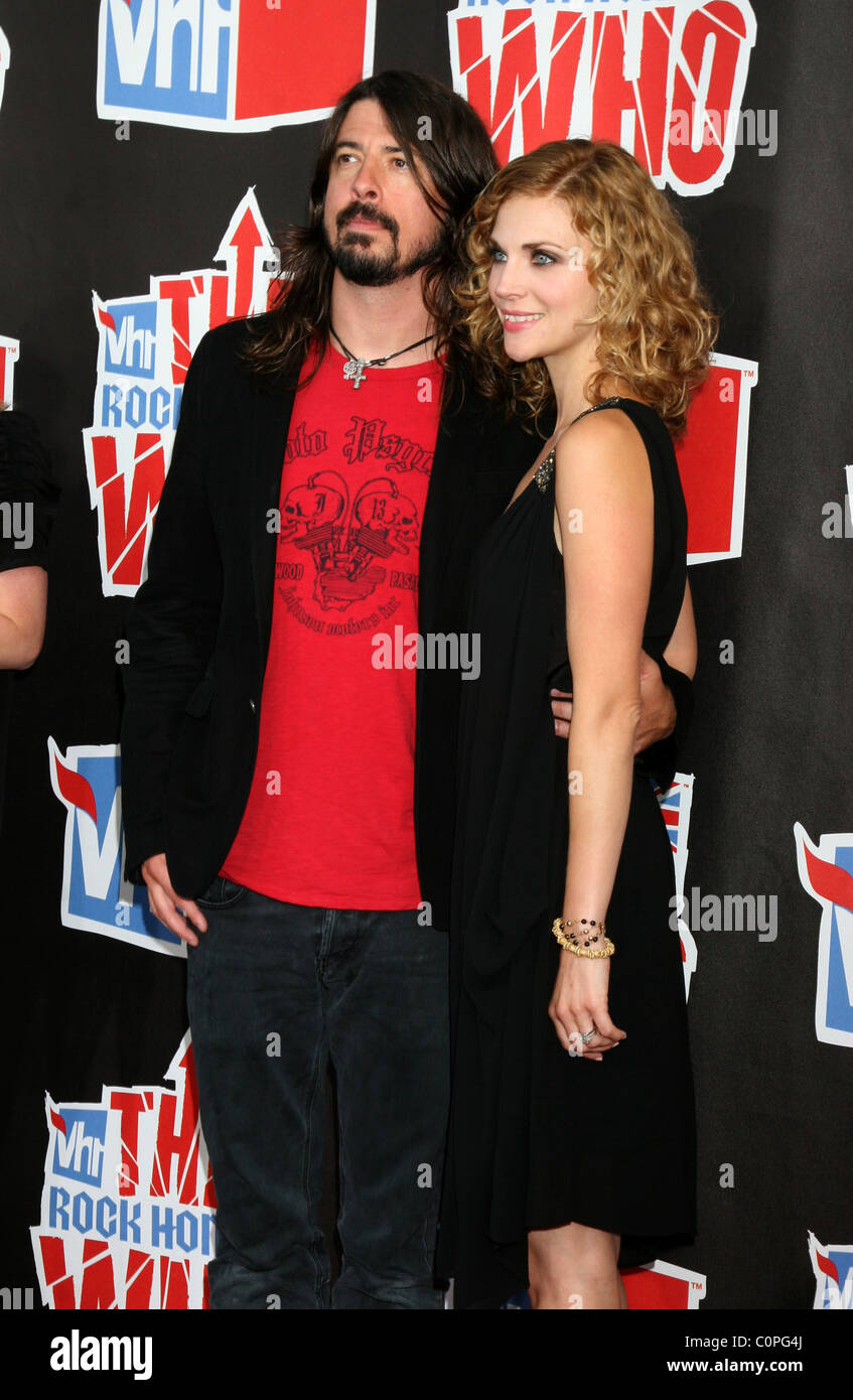 David Grohl and his wife Jordyn Blum 2008 VH1 Rock Honors honoring The ...
