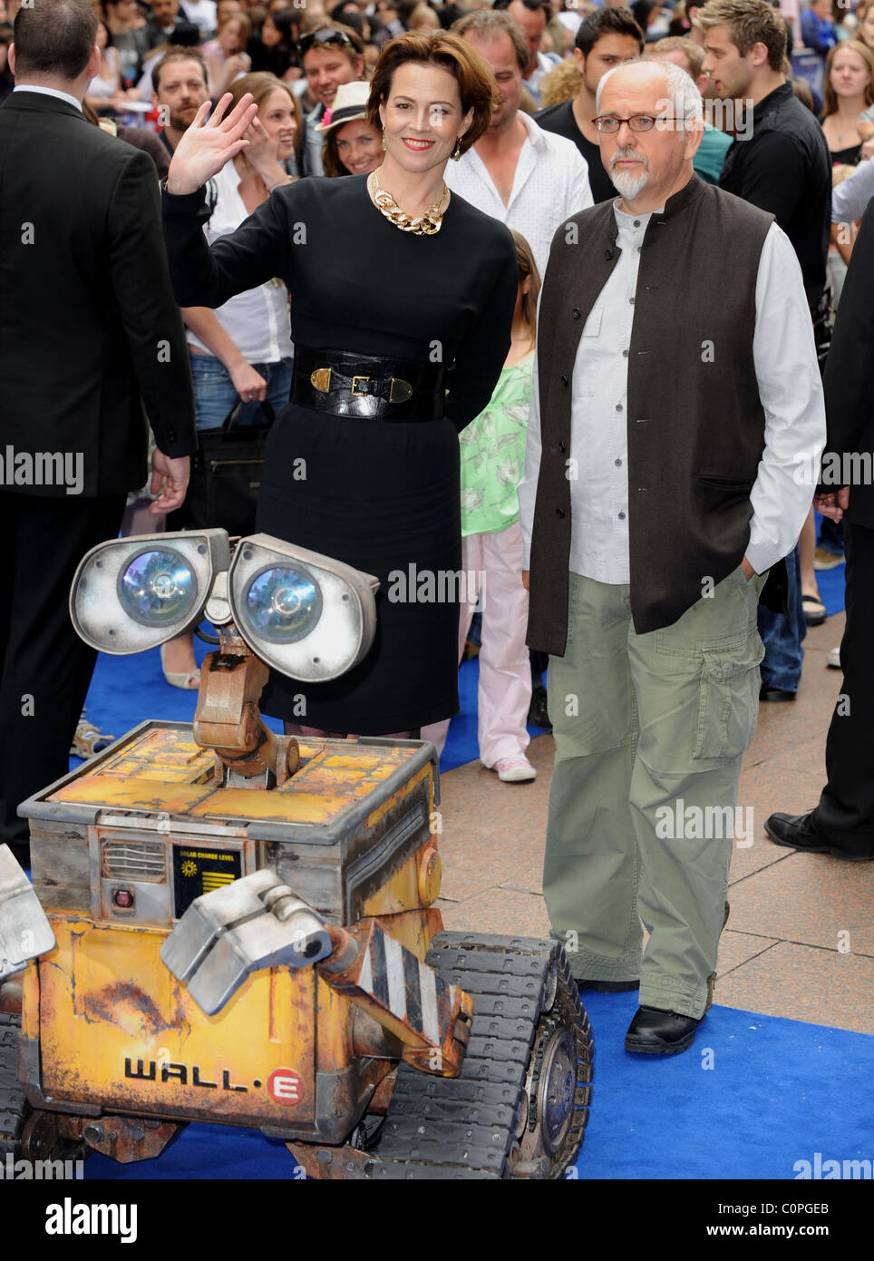 Sigourney Weaver and Peter Gabriel WALL.E premiere held at the Empire ...