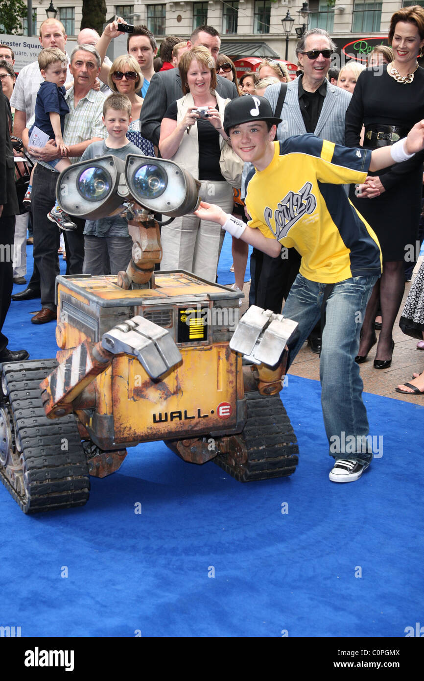 George Sampson WALL.E premiere held at the Empire London, England - 13. ...