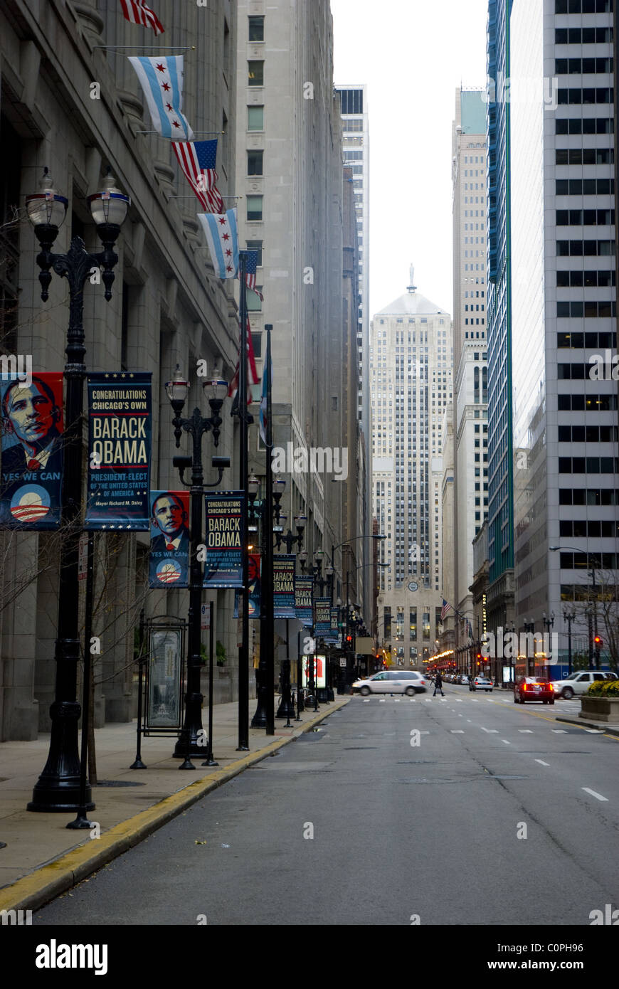 The city of Chicago celebrates President-elect Barack Obama by placing ...