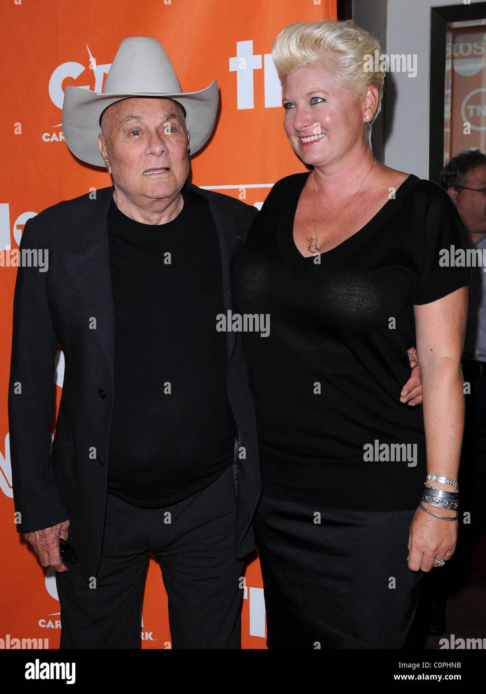 Tony Curtis with his wife Jill Vandenberg Turner Broadcasting's TCA ...