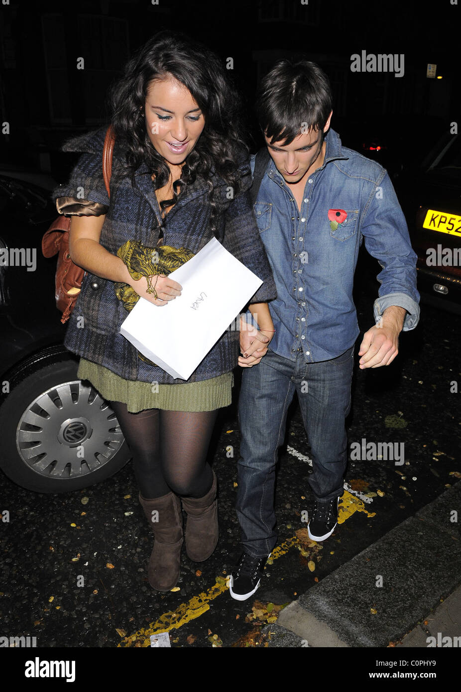 Laura White arives back at The X Factor secret hideaway holding hands ...