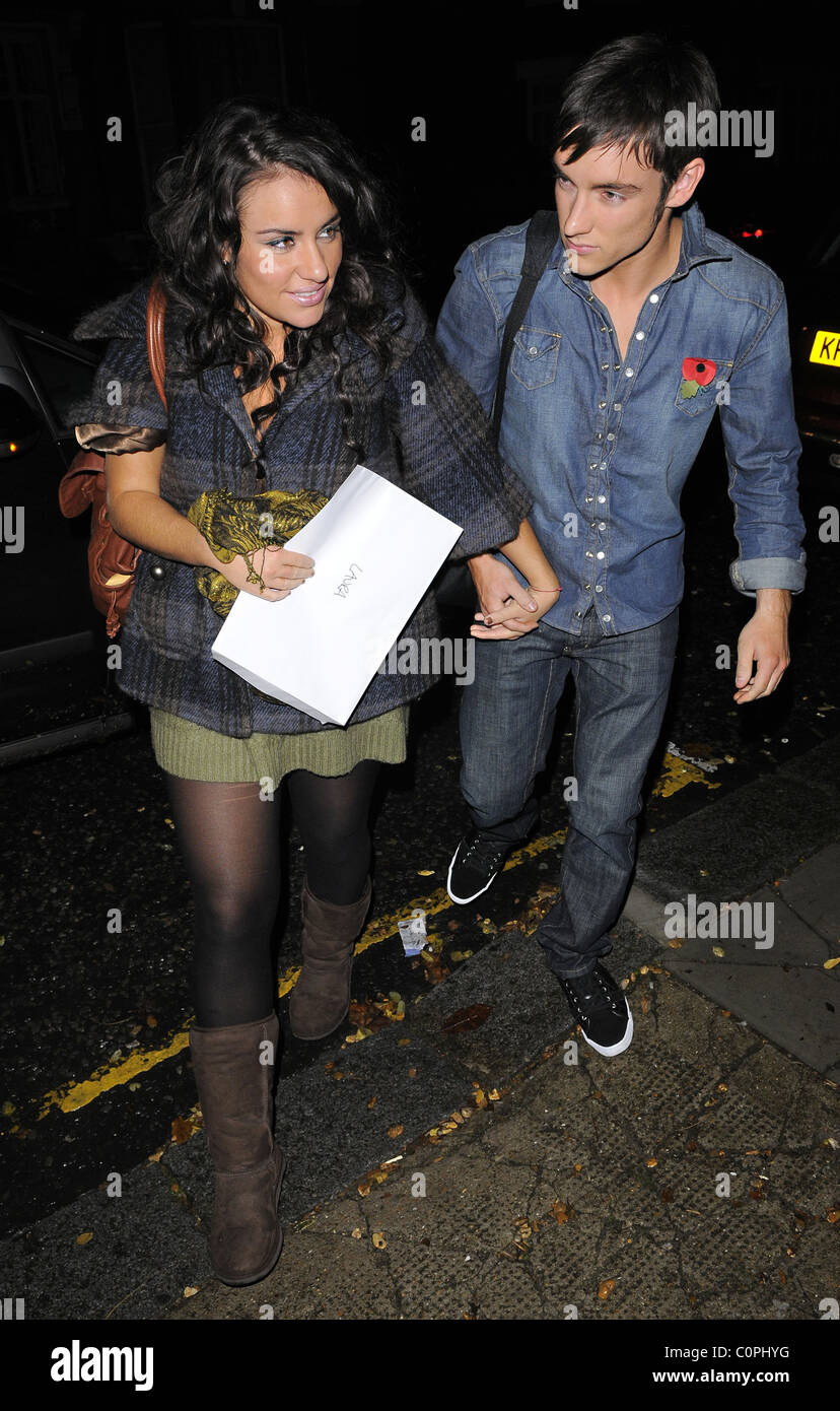 Laura White arives back at The X Factor secret hideaway holding hands ...