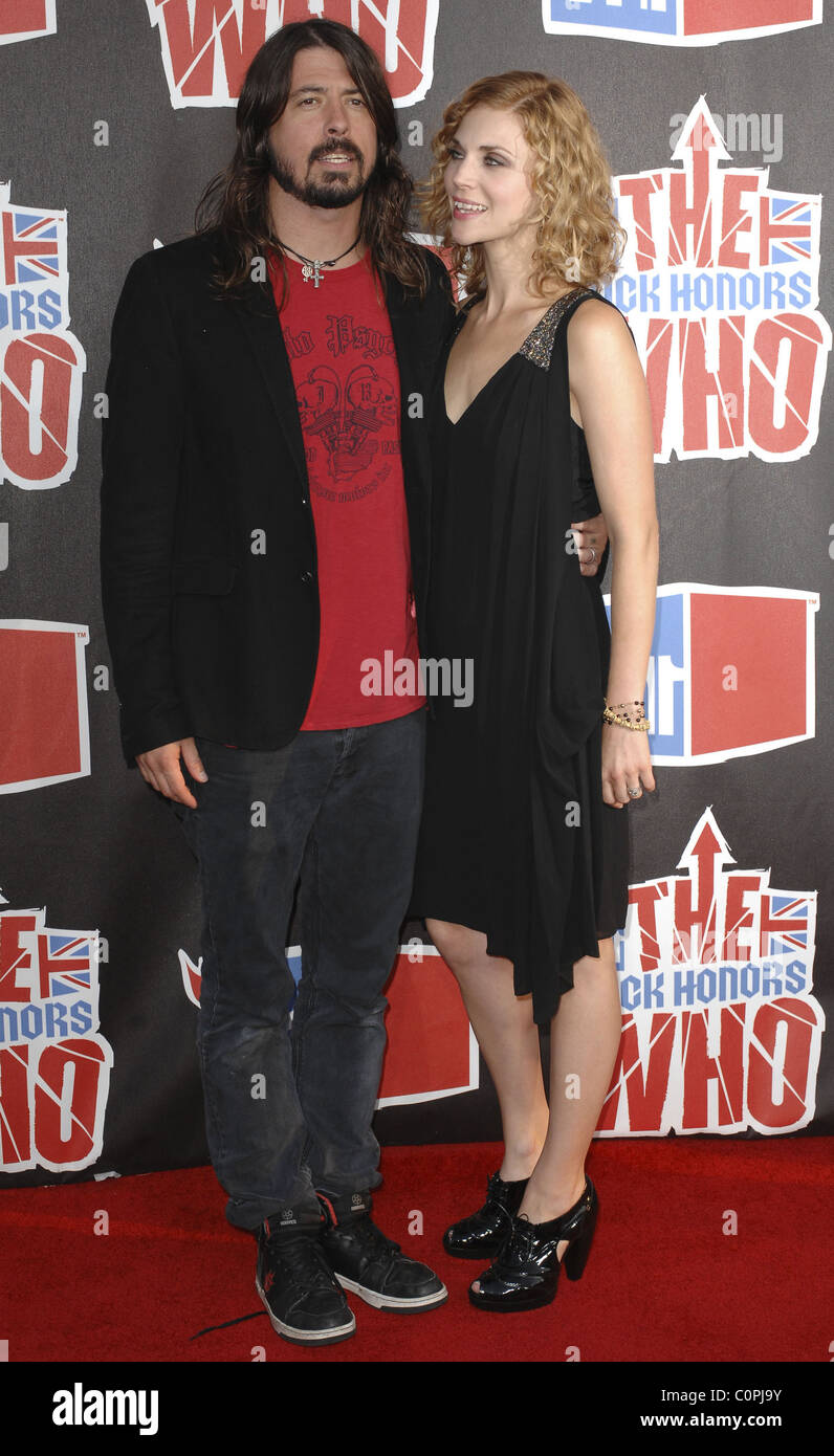 David Grohl and his wife Jordyn Blum 2008 VH1 Rock Honors honoring The ...