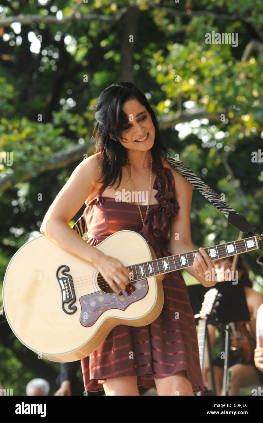 Julieta Venegas Summerstage concert performed in Central Park New York ...