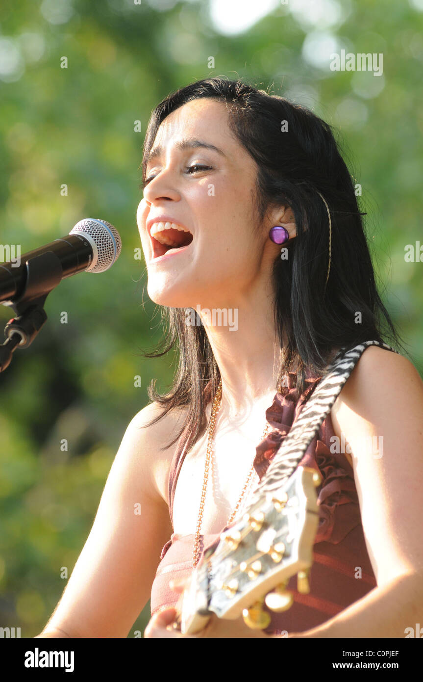 Julieta Venegas Summerstage concert performed in Central Park New York ...