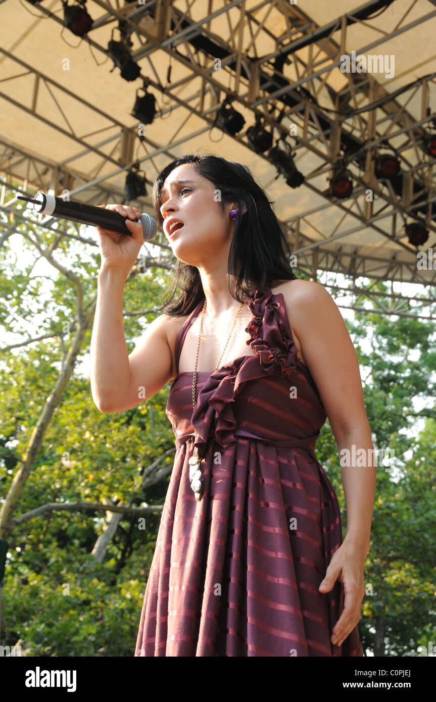 Julieta Venegas Summerstage concert performed in Central Park New York ...