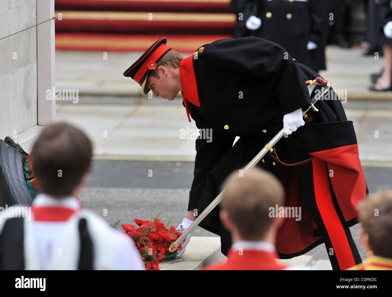 Prince William Remembrance Sunday memorial service held at the Cenotaph ...