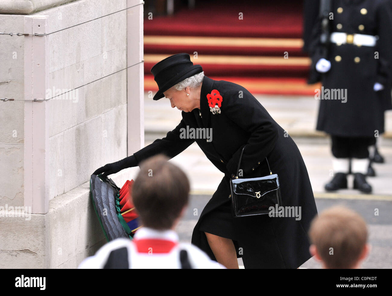 The Queen Remembrance Sunday memorial service held at the Cenotaph ...