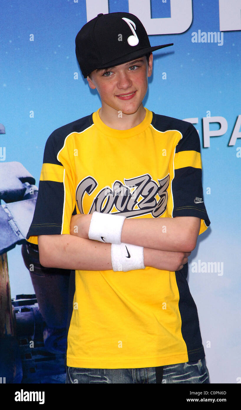 George Sampson WALL.E premiere held at the Empire London, England - 13. ...